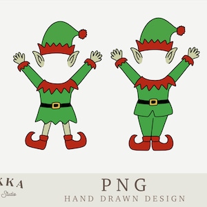 Elf Face Blank Bundle, Add Your Own Photo, Elf Photo Ornament, Diy ...