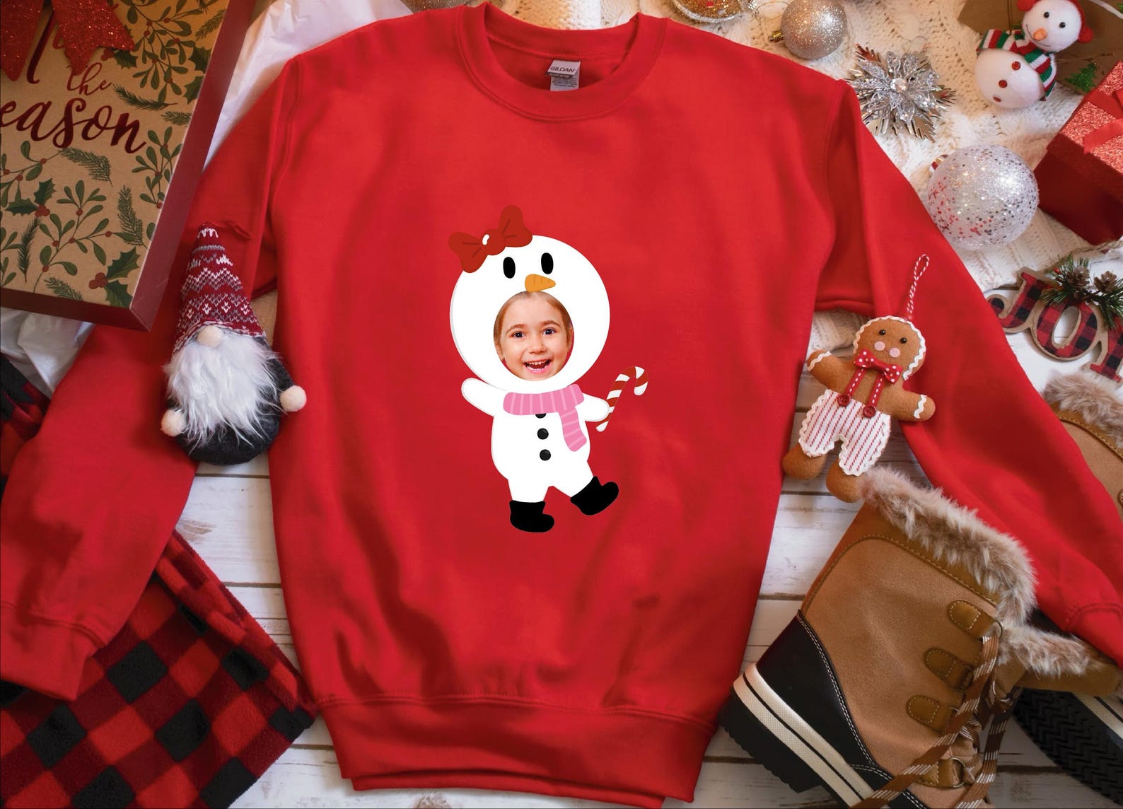 Snowman Add Your Face Christmas Template | Kids Photo Craft | DIY ...