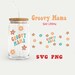 Groovy Mama Svg,16oz Libbey Glass Wrap Template Svg,boho Flower,hippie ...
