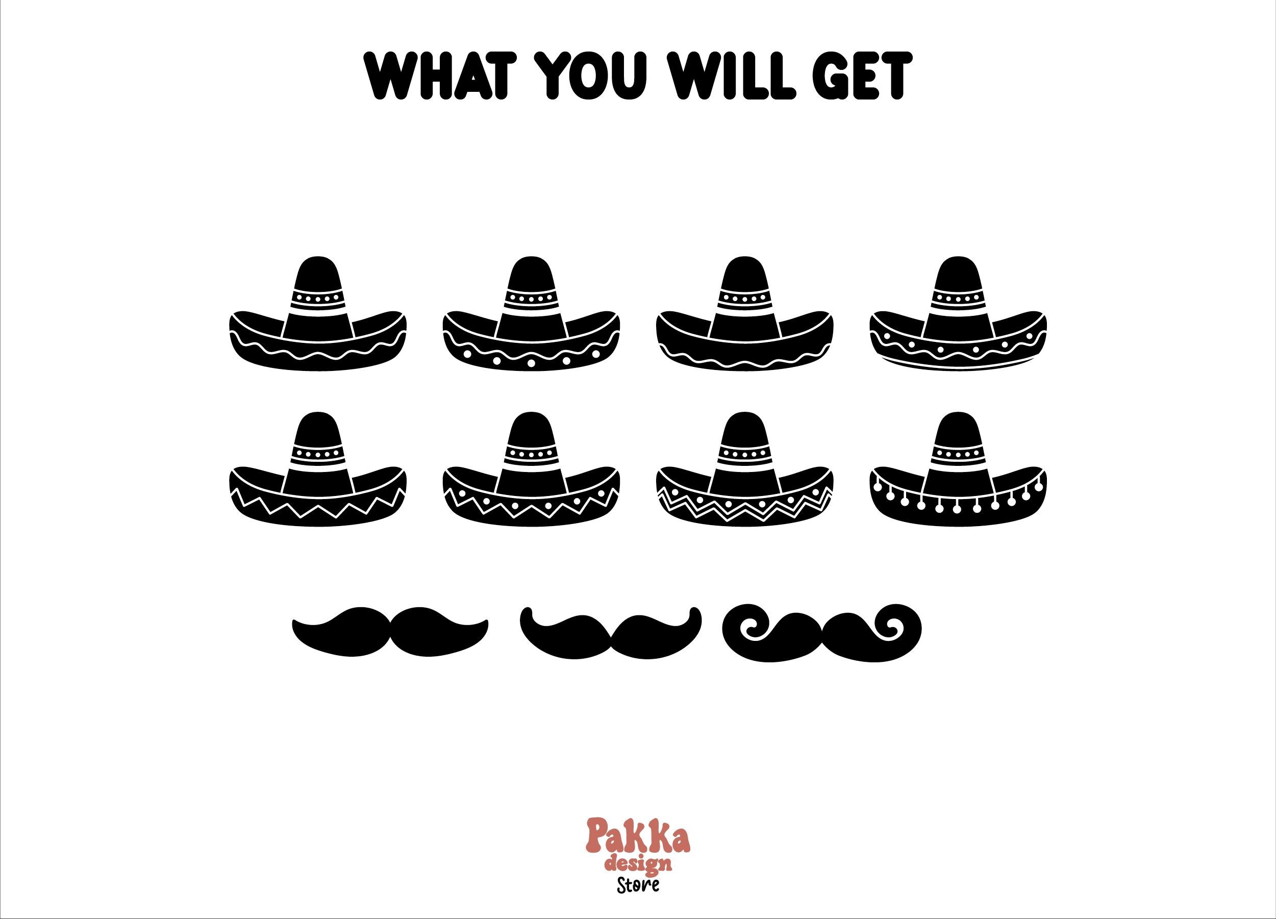 Sombrero SVG Bundle,silhouette Svg,mexican Hat Svg,cinco De Mayo,cricut ...