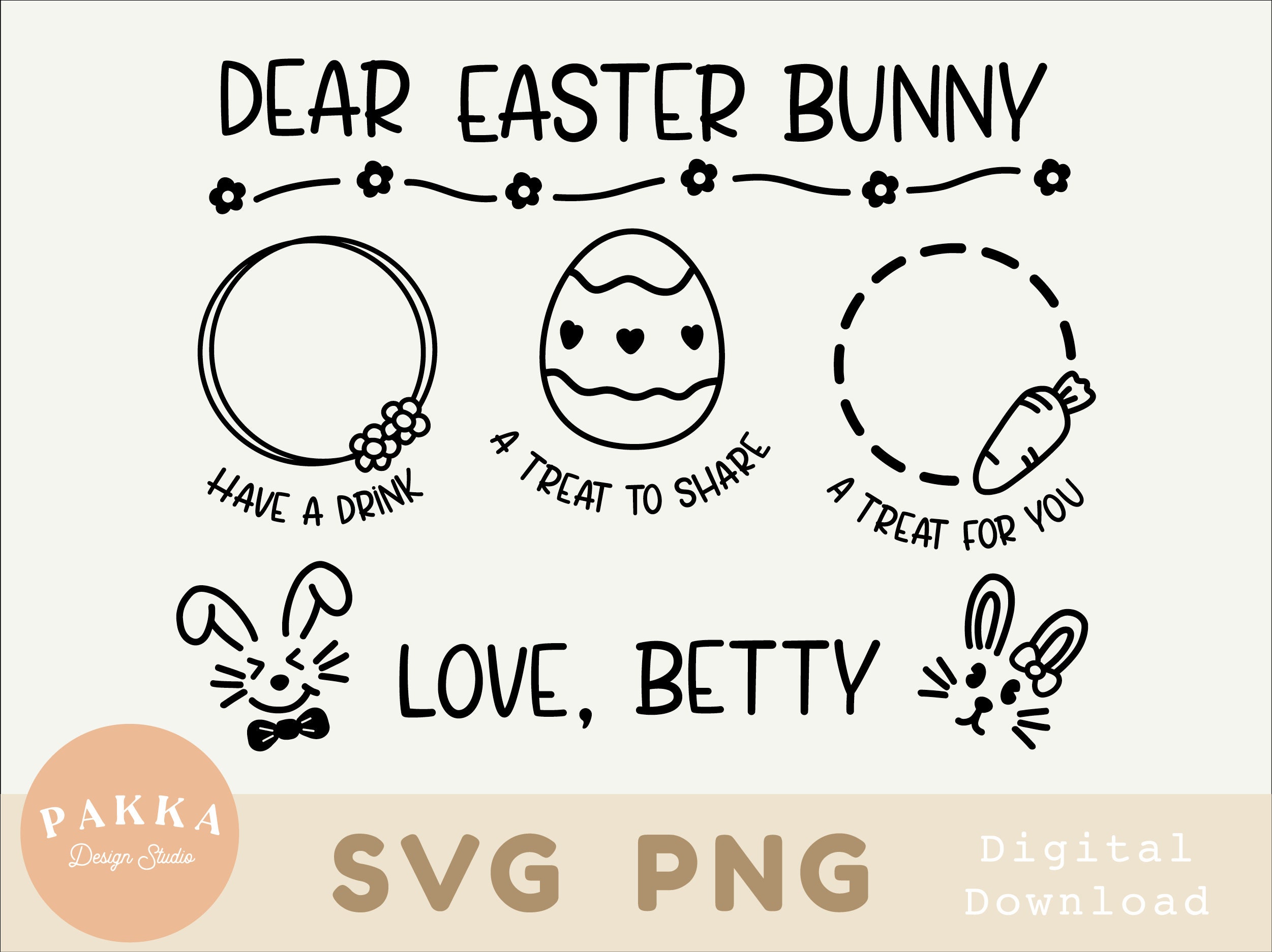 Easter Bunny Plate Svgeaster Tray Svg Bunny Plate Svgdear | Etsy