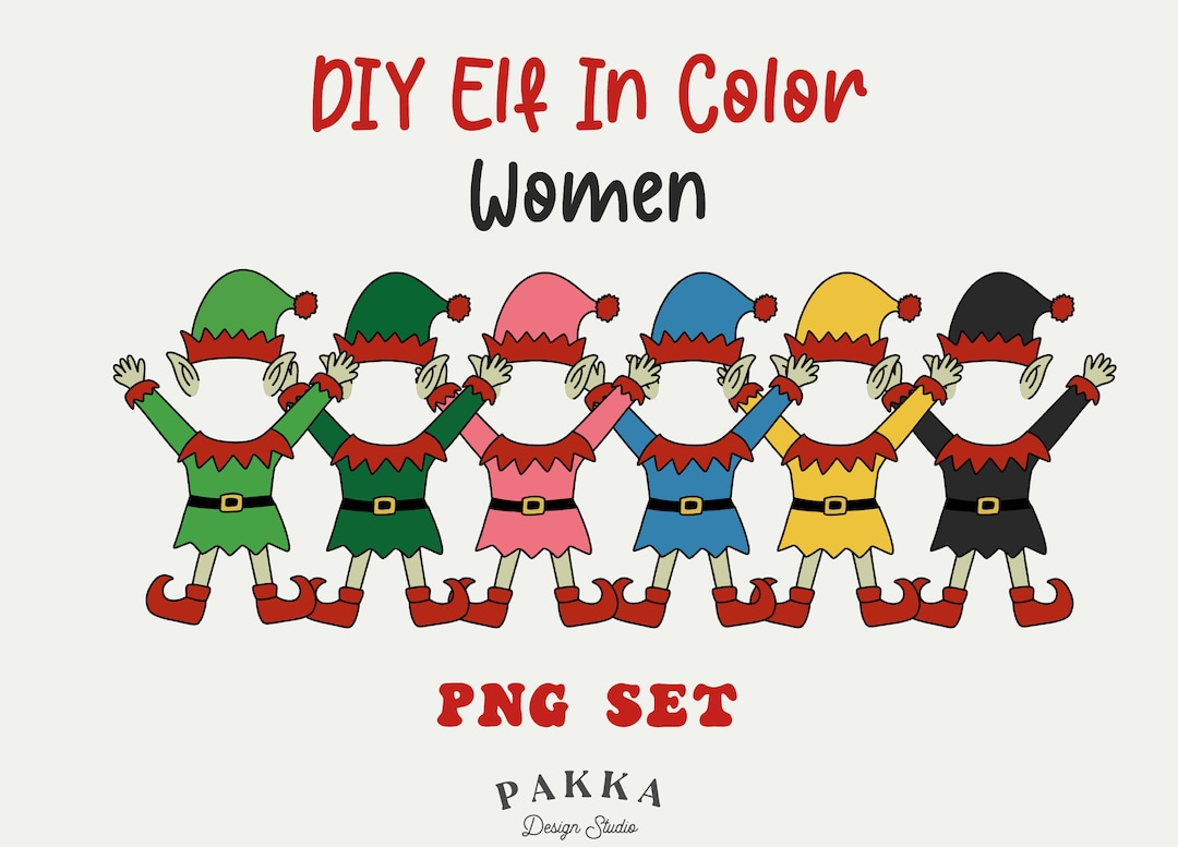 Woman Elf Face in Color Blank Bundle, Add Your Own Photo, Elf Photo ...