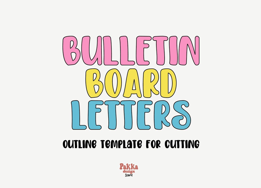 Printable Alphabet Letters and Numbers | Block Template for Bulletin ...