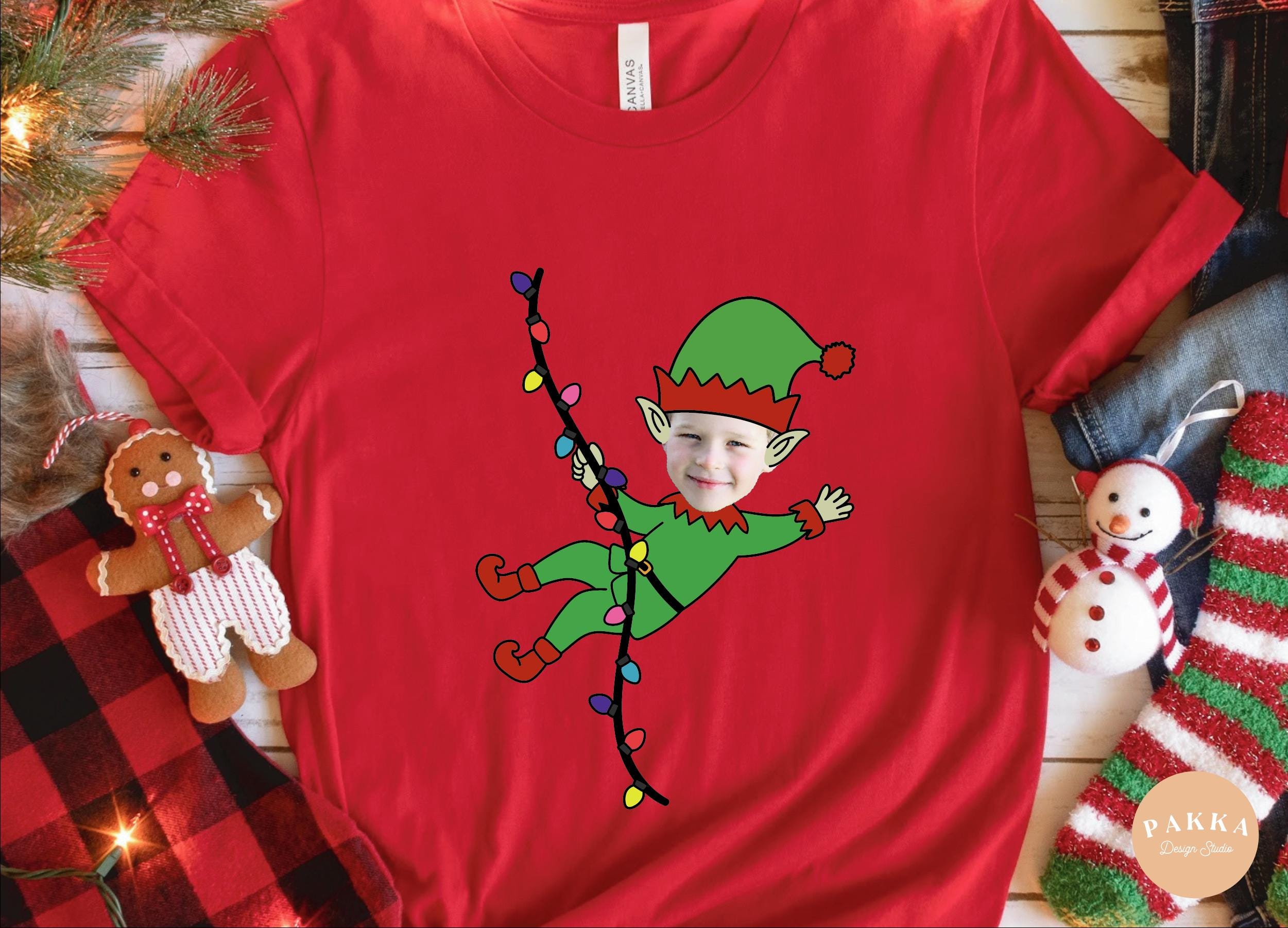 Elf Yourself With Christmas Lights,boy and Girl Bundle,diy Photo Cut ...
