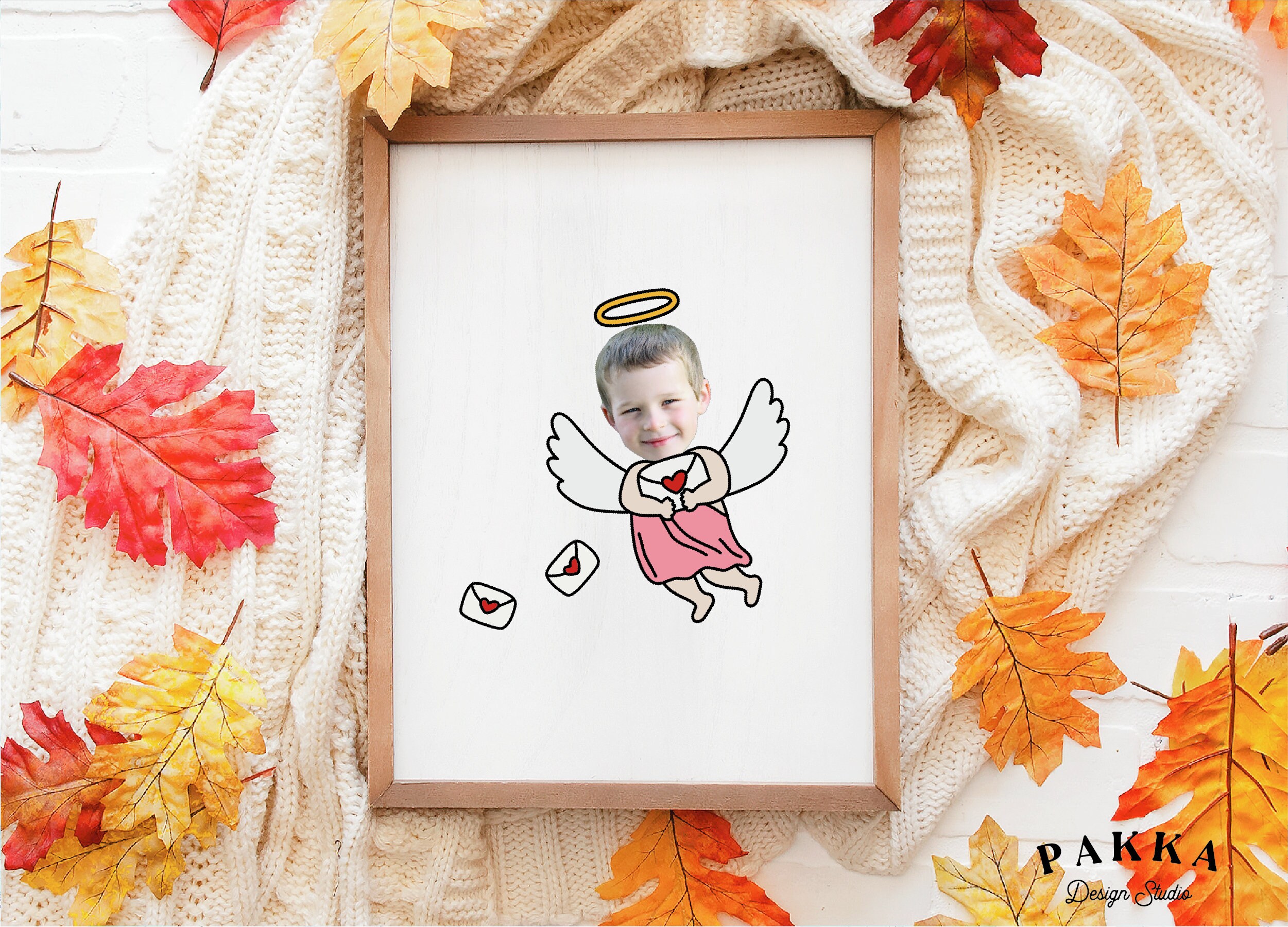 Funny Valentine Cupid Face Blank Bundle, Add Your Own Photo, Diy ...
