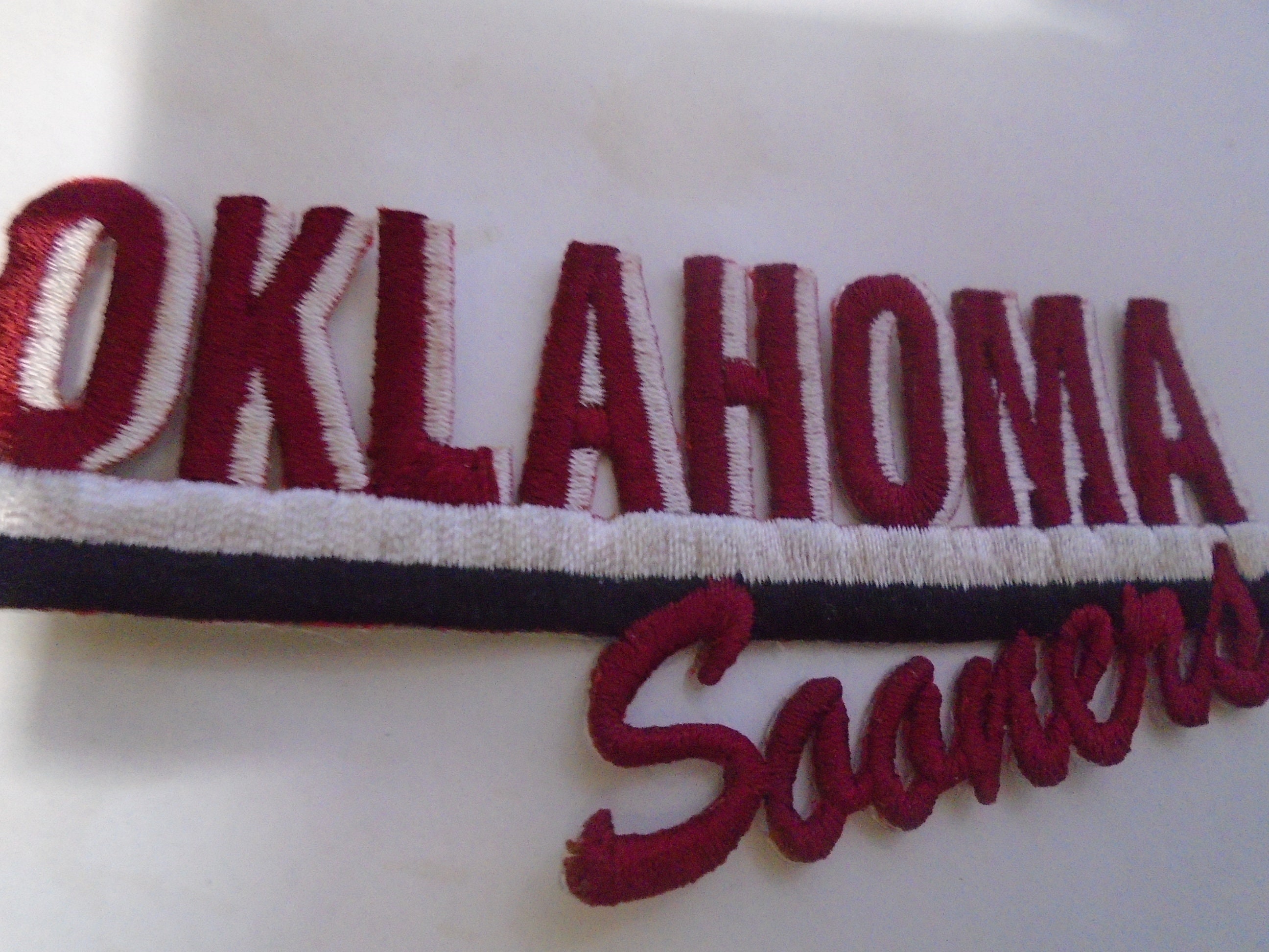 Sewing & Needlecraft Appliques & Patches Oklahoma Sooner Embroidered Patch Iron on etna.com.pe