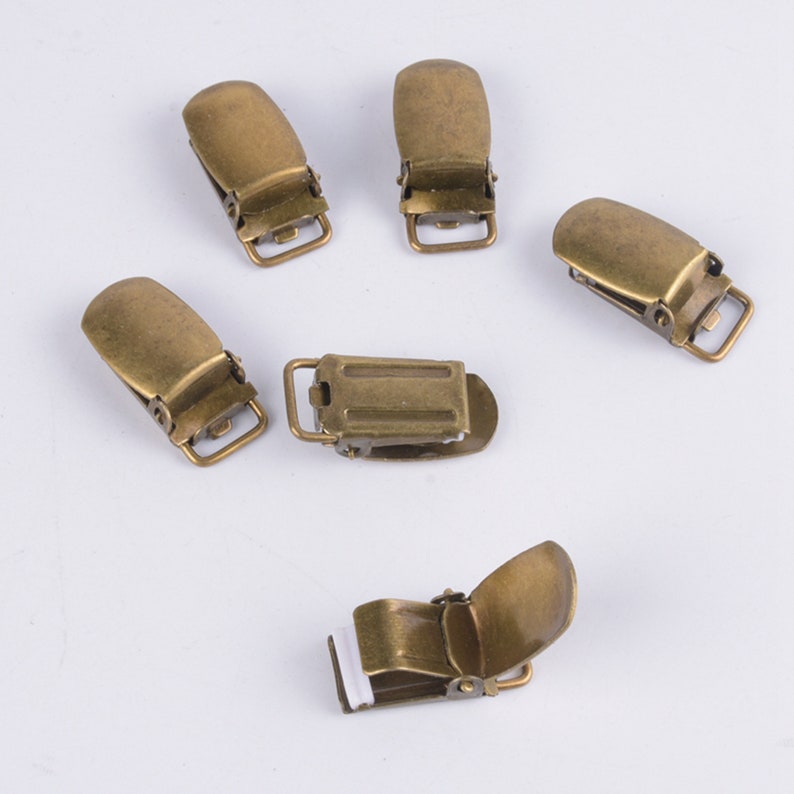 Antique brass suspender clip Metal Clips for Belt | Etsy