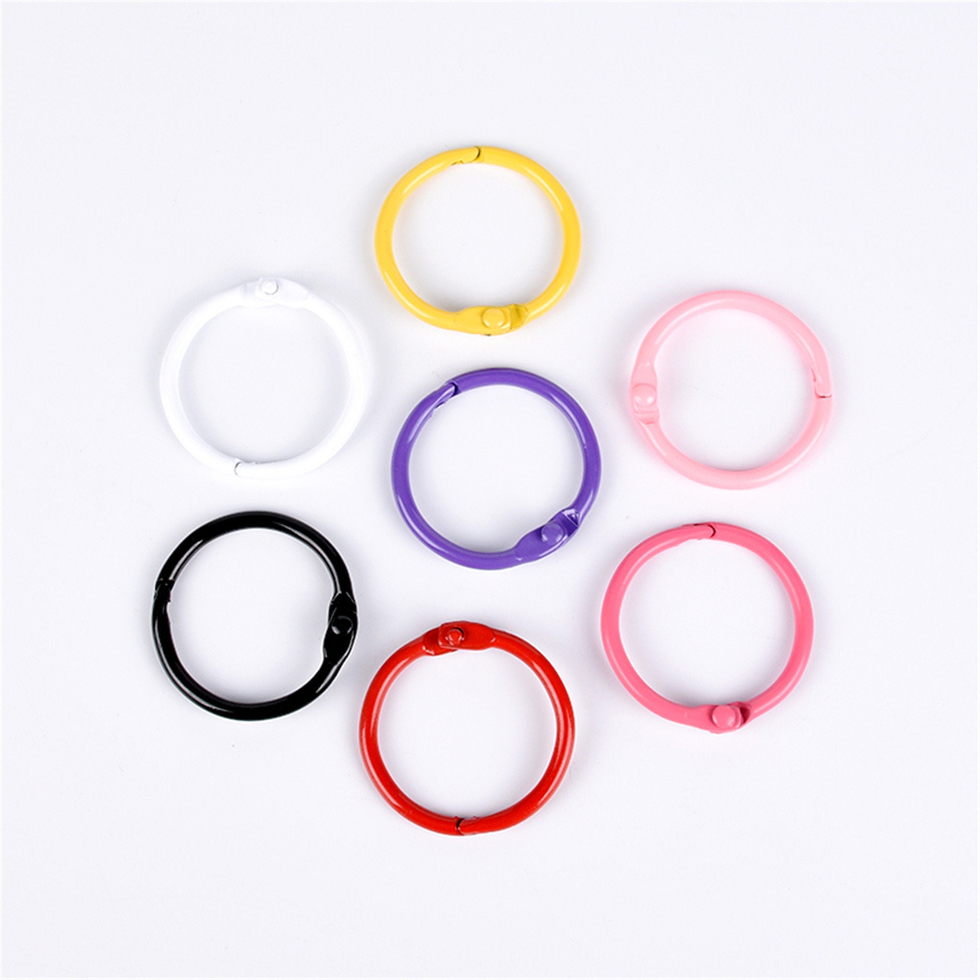 Various Colored Book Ring Loose Leaf Book Binder Hinge Snap O - Etsy