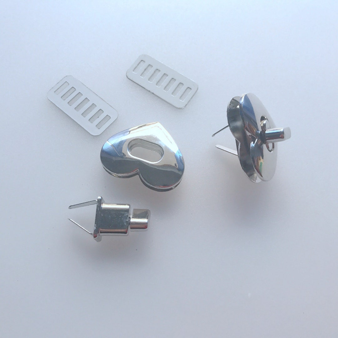5sets DIY Handbag Lock,metal Heart Shape Twist Lock for Bag Making - Etsy