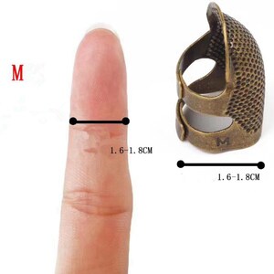 Various Size Retro Metal Finger Protector Thimble Ring Handworking ...