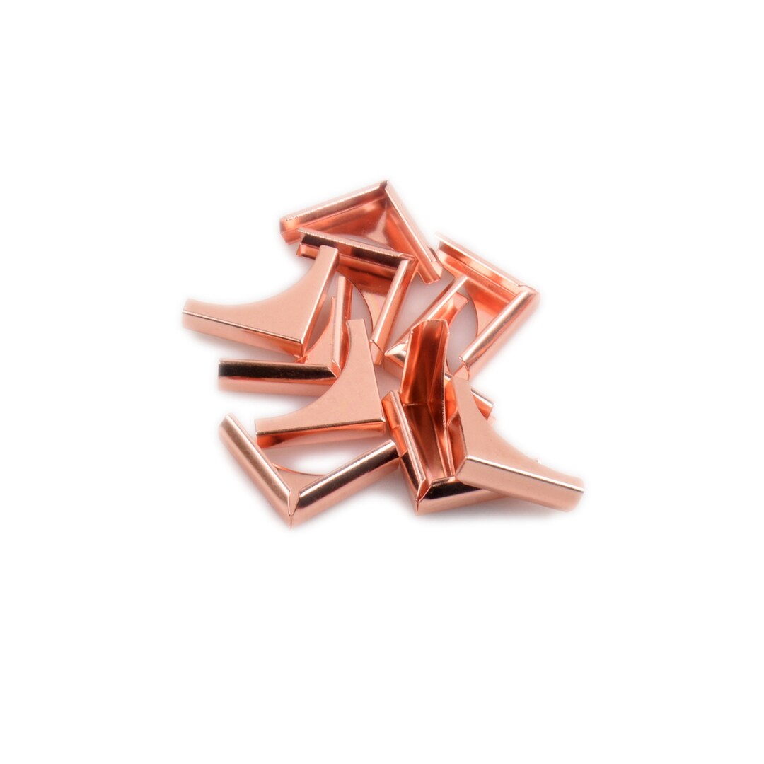 20mm Rose Gold Book Corner, Metal Menu Corner - Etsy