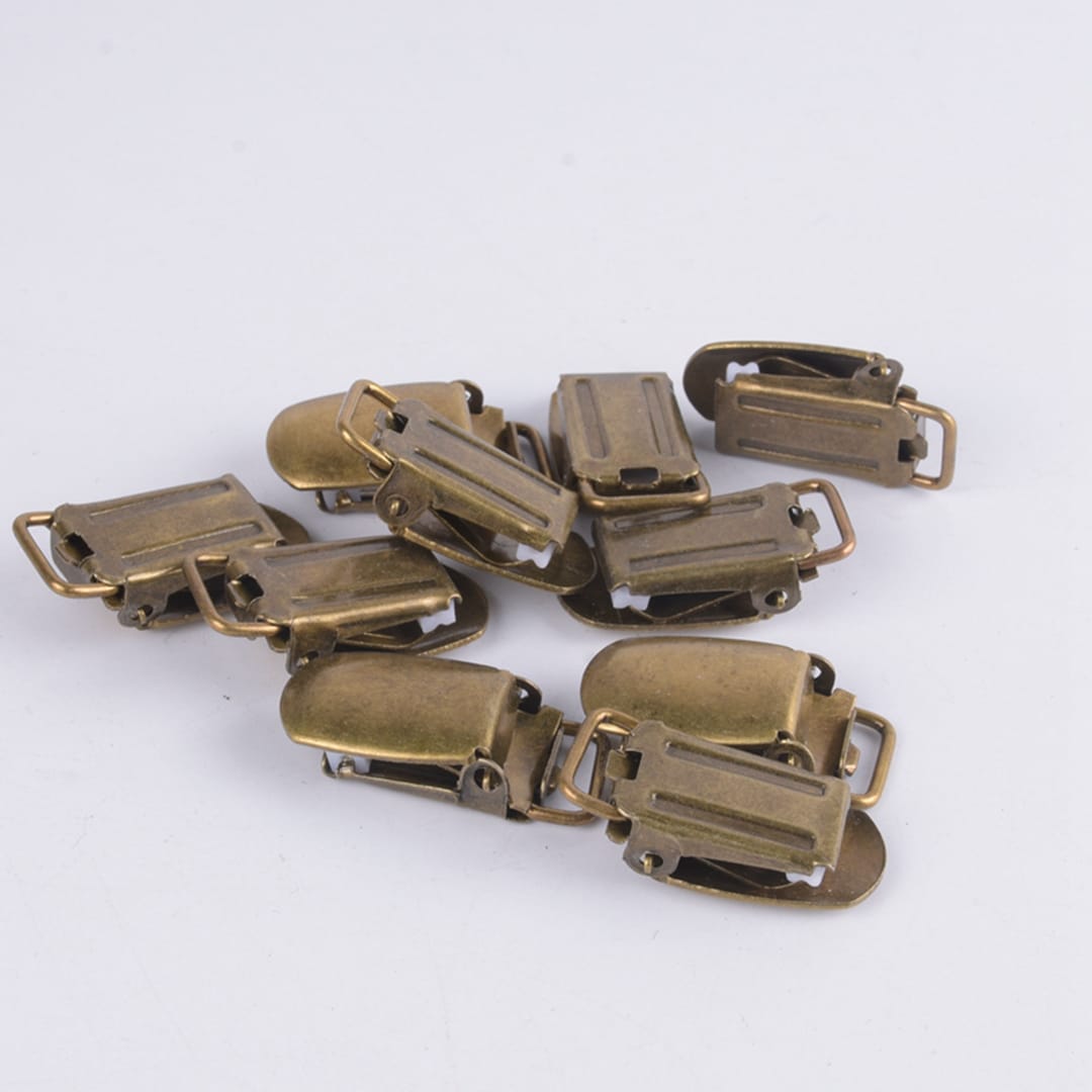 Antique Brass Suspender Clip, Metal Clips for Belt - Etsy