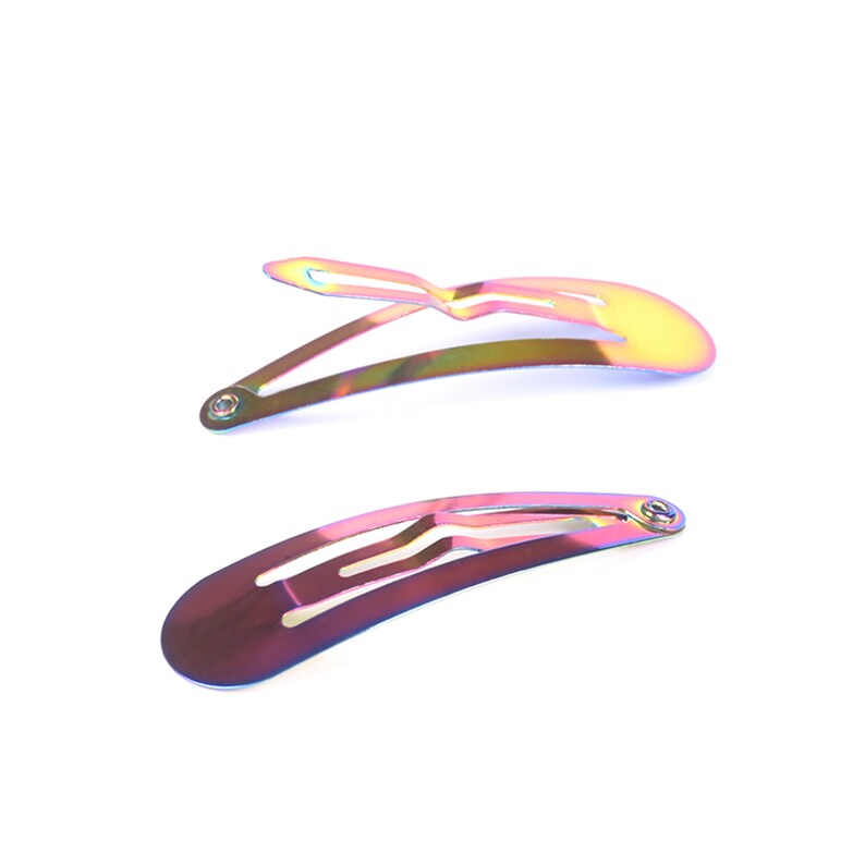 Blank Hair Clip for DIY Rainbow Color Snap Hair Clip 5cm Tic - Etsy