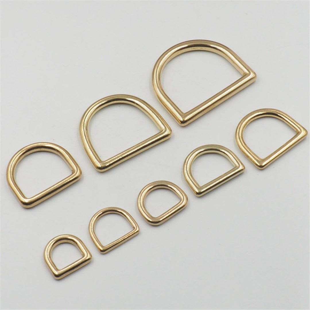 4x Brass D Ring, Metal D Ring, Copper D Ring , - Etsy