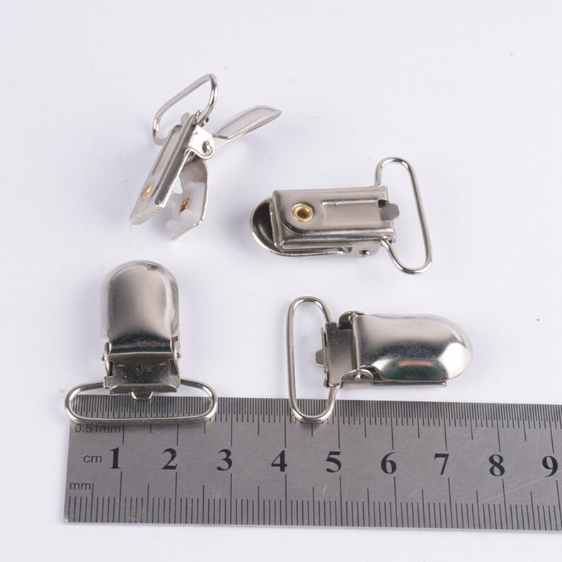 1 Inch Metal Fasteners Suspender Clip Sliver Belt Buckle for - Etsy