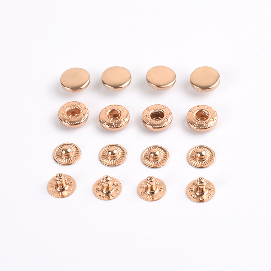 10mm Brass Snap Buttonmetal Press Studs Sewing Button Snap - Etsy