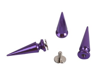 20 Sets Silver Bullet Punk Spikespunk Rock DIY Rivet Spike - Etsy