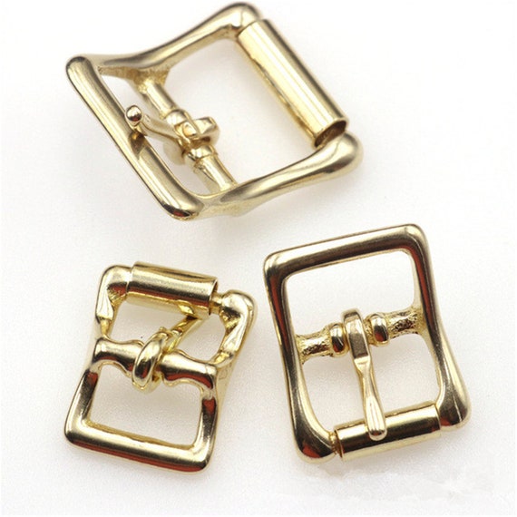 Solid Brass Belt Buckle Brass Pin Buckle for Leather | Etsy