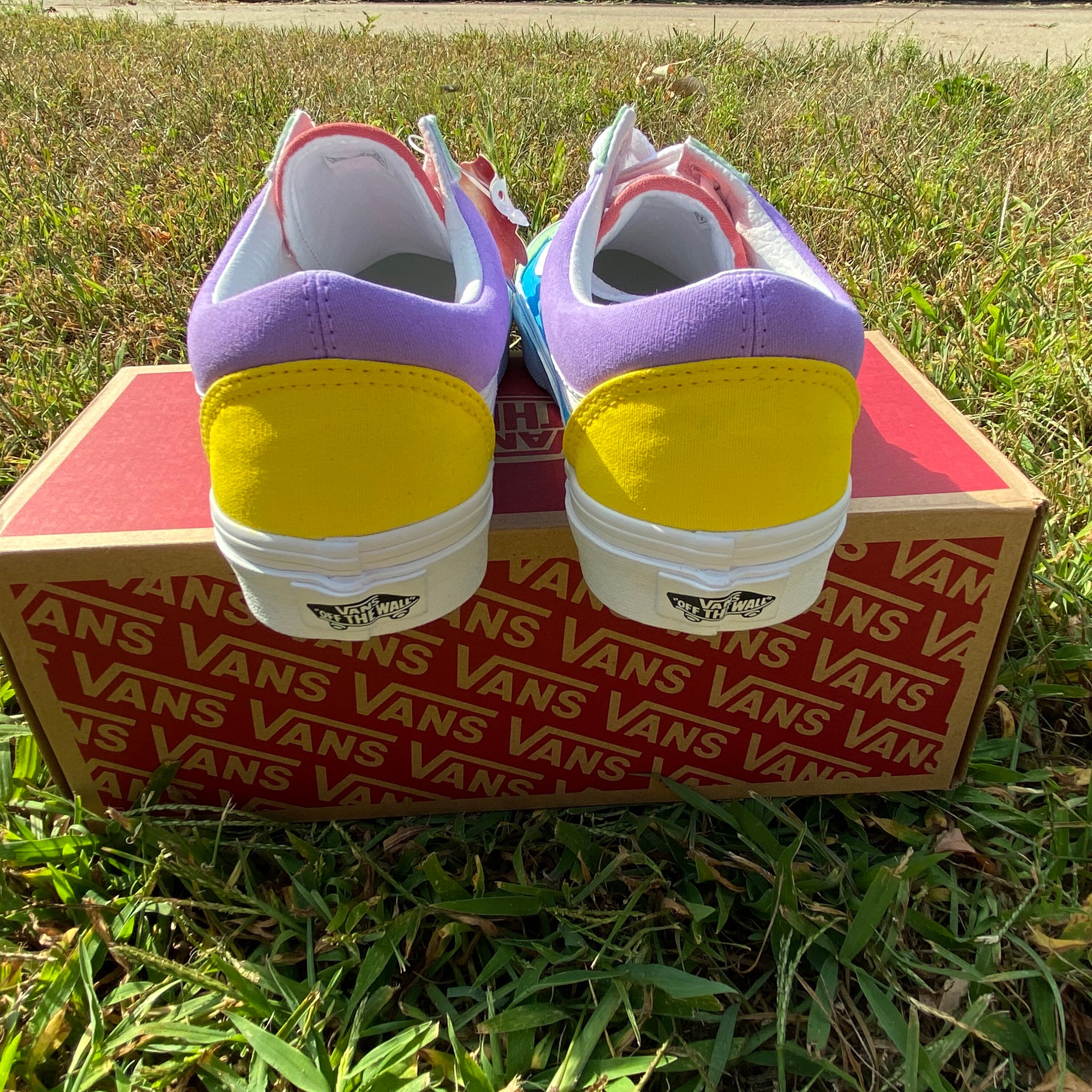 Custom Pastel Vans - Etsy