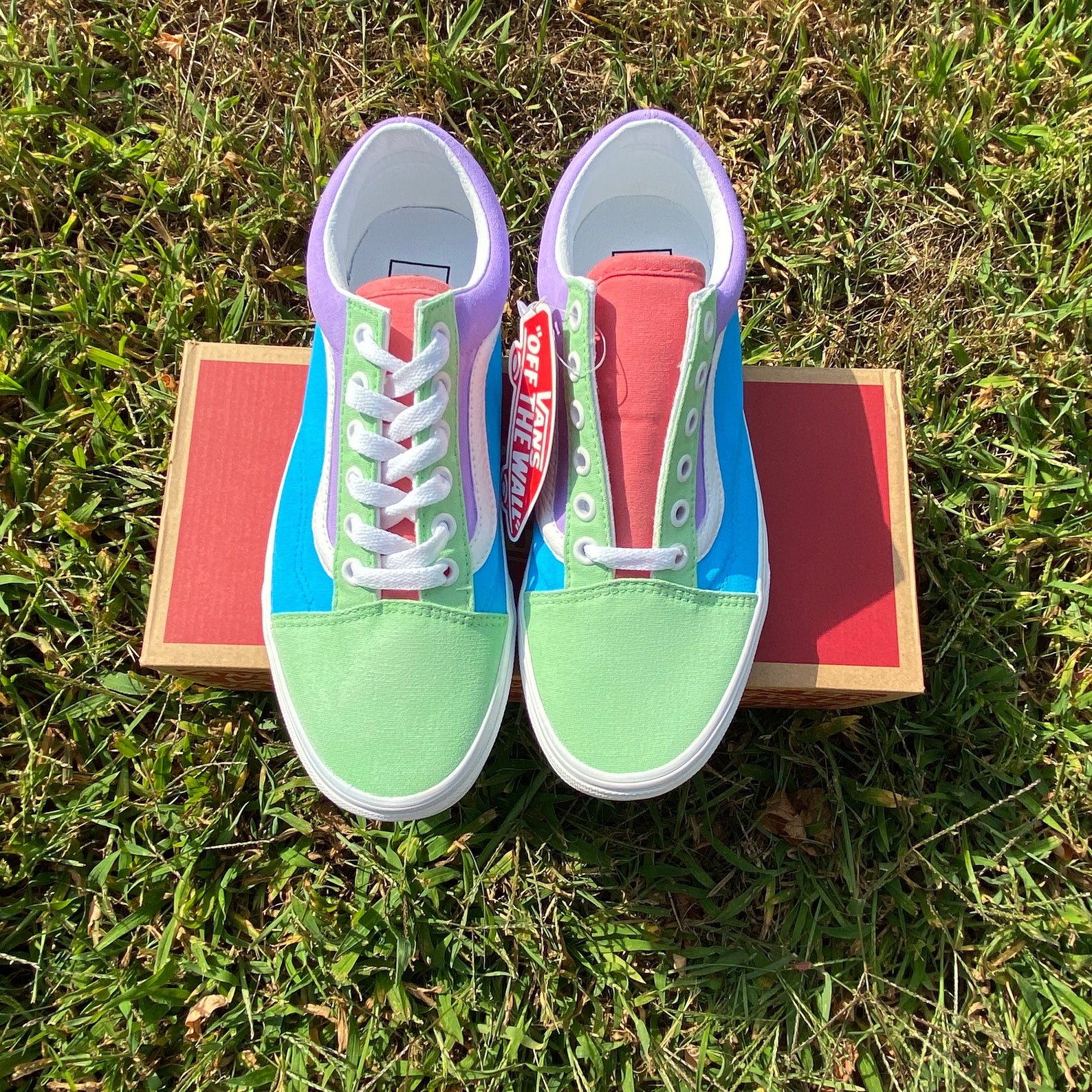 Custom Pastel Vans - Etsy