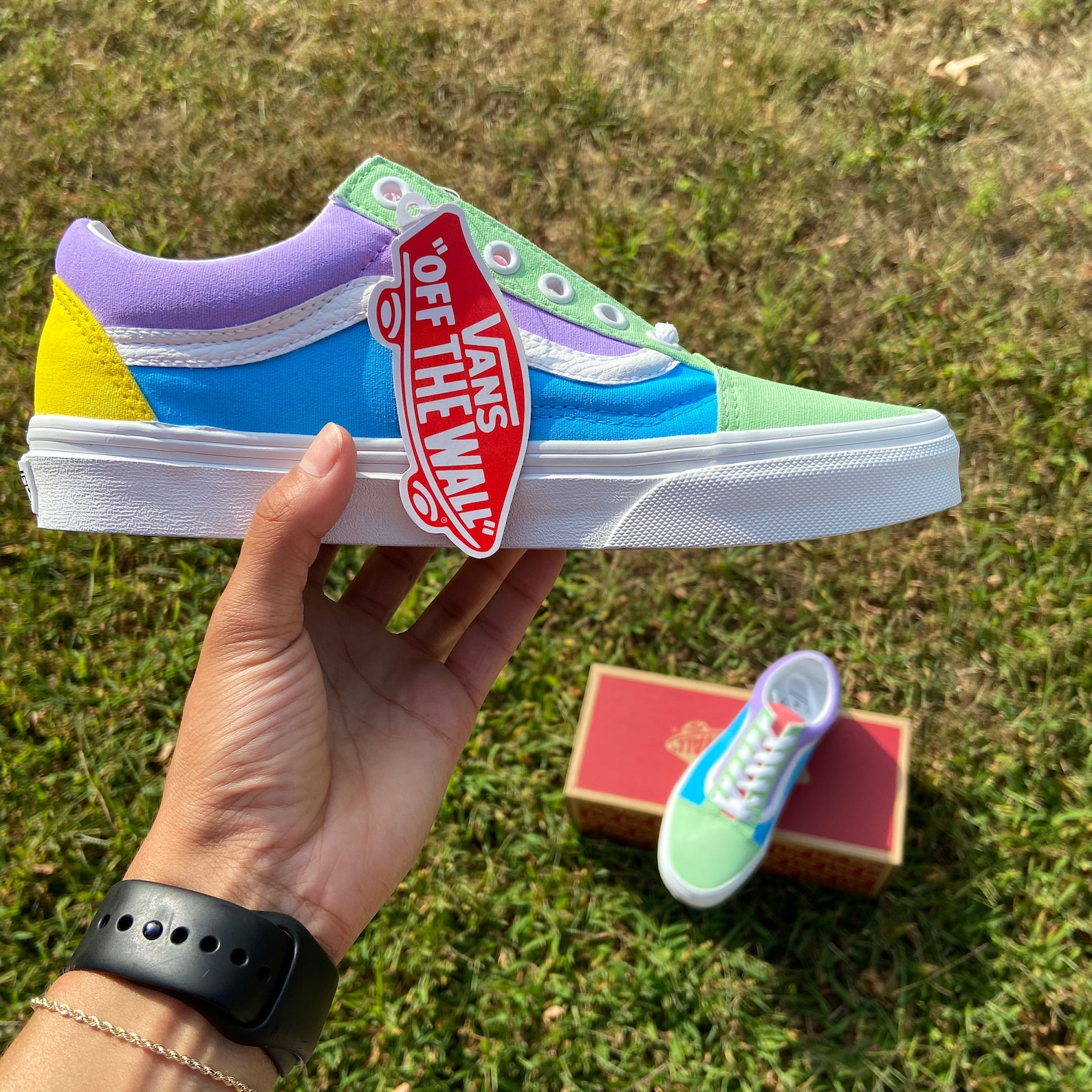 Custom Pastel Vans - Etsy