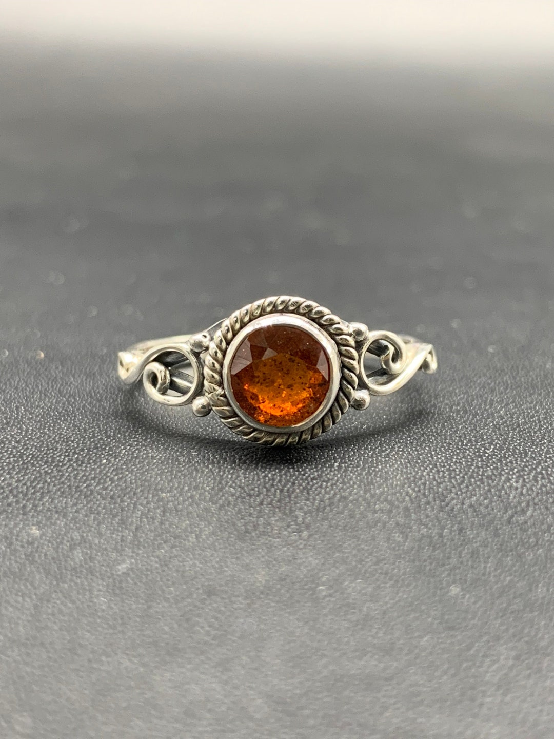 Orange Kyanite Sterling Silver Solitaire Ring, Healing Gemstone - Etsy