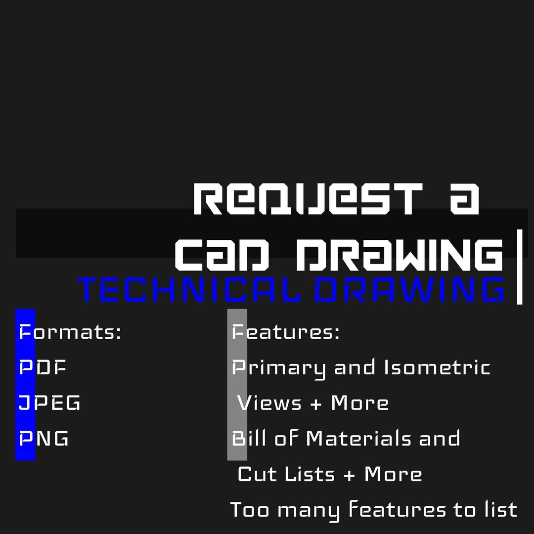 Custom Detailed CAD Drawing Packet Quote - Etsy