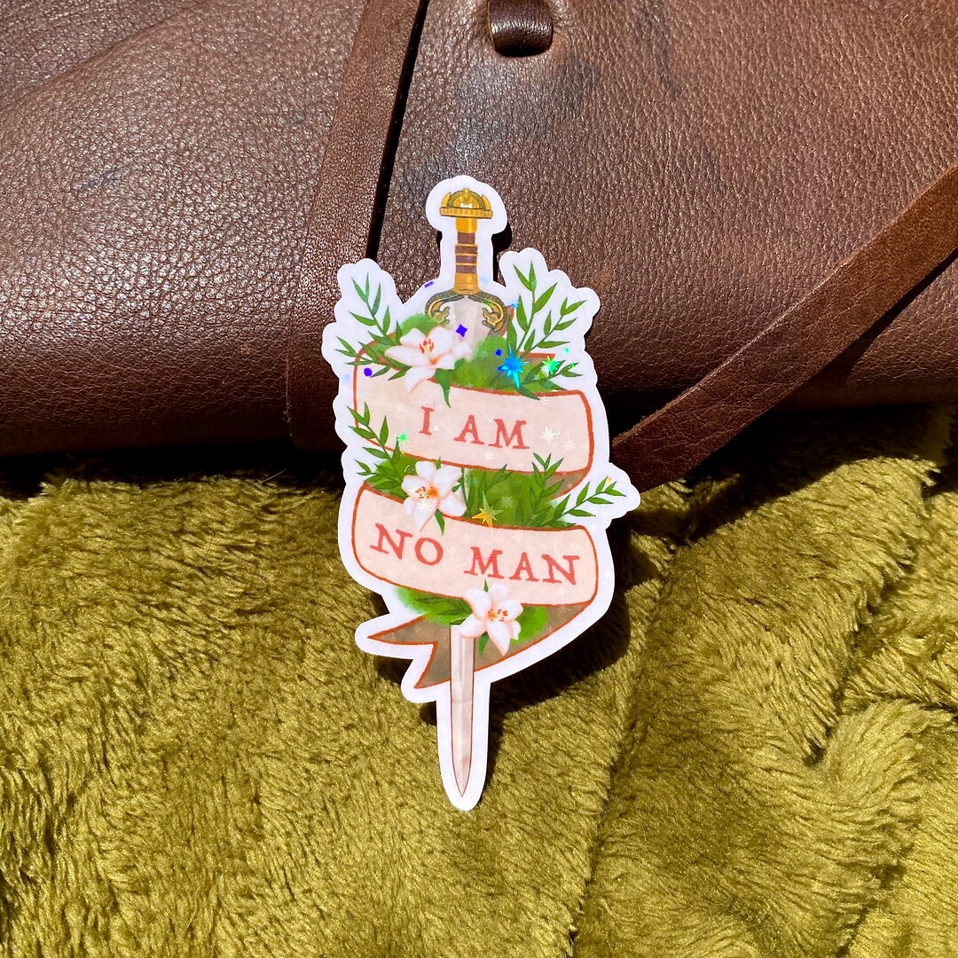 I Am No Man STAR Holographic Vinyl Sticker, Horse Lord Eowyn Sword ...