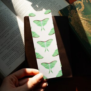 Luna Moth Laminated Bookmark, Botanical Bookish Reader Gift, Magical ...