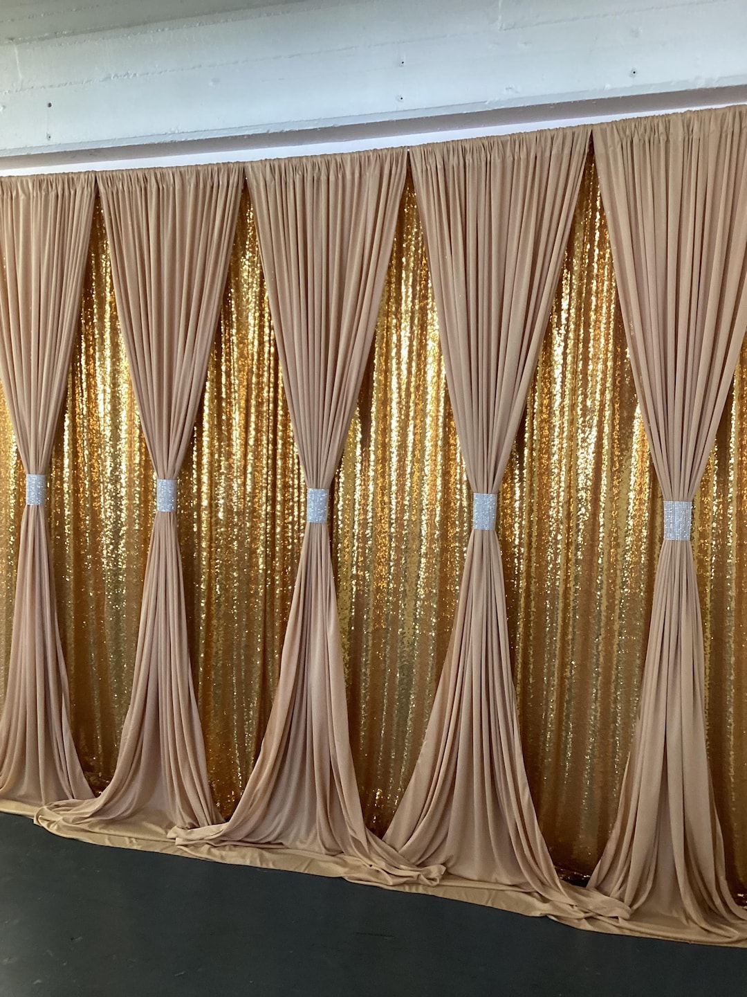 Backdrop Decoration Set 10’W X 9’h,decorative Curtains,bundle Backdrop ...