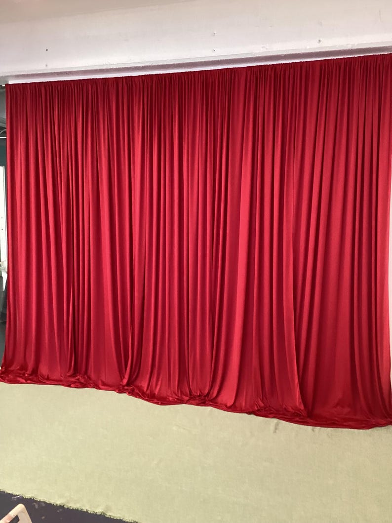Backdrop Decoration Set , Red Curtains Curtains, Backdrop 10W X 9H ...