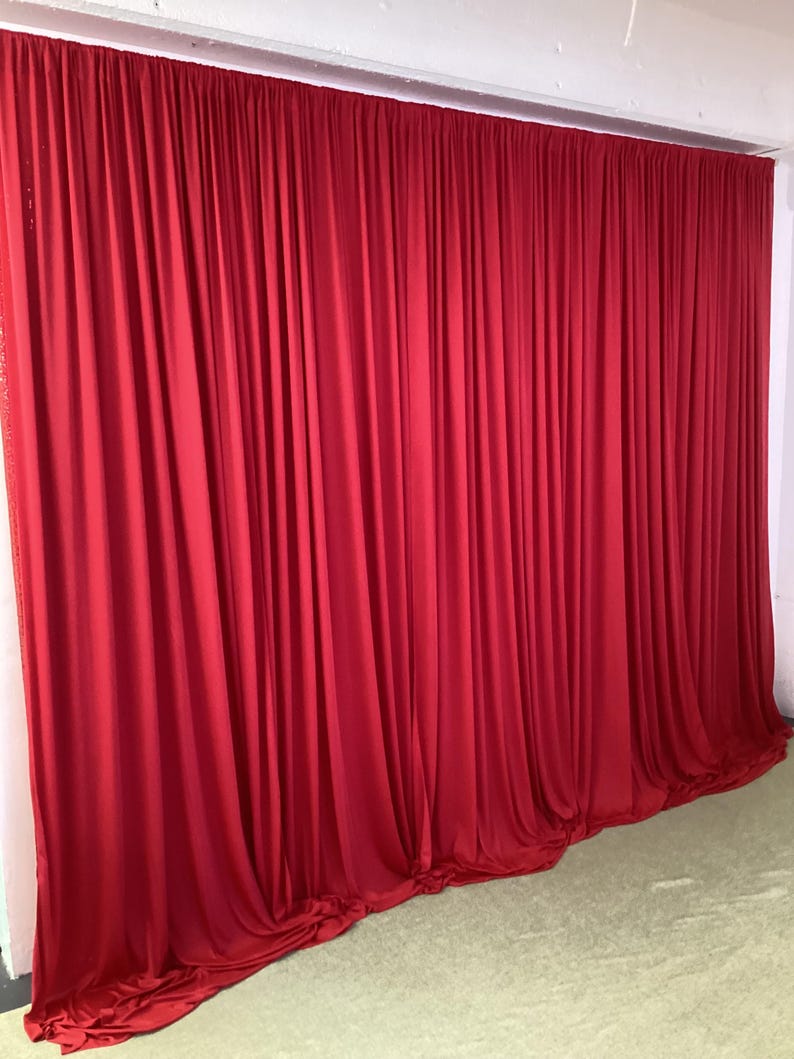 Backdrop Decoration Set , Red Curtains Curtains, Backdrop 10W X 9H ...