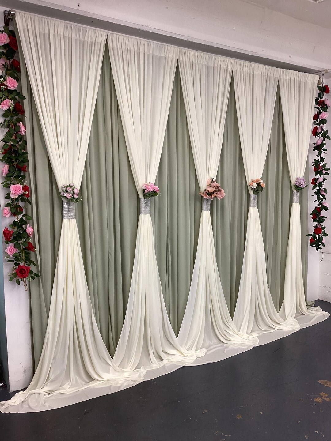 Event Backdrop Decoration Set , Wedding Decoration Backdrop 10’W X 9’H ...