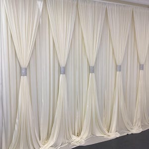Ivory Backdrop Decoration Set , Wedding Decoration Backdrop 10’W X 9’H ...