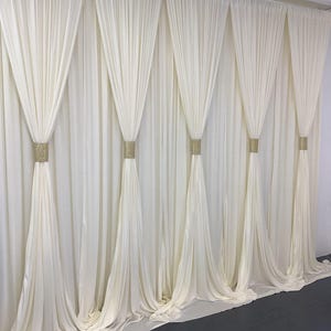 Ivory Backdrop Decoration Set , Wedding Decoration Backdrop 10’W X 9’H ...