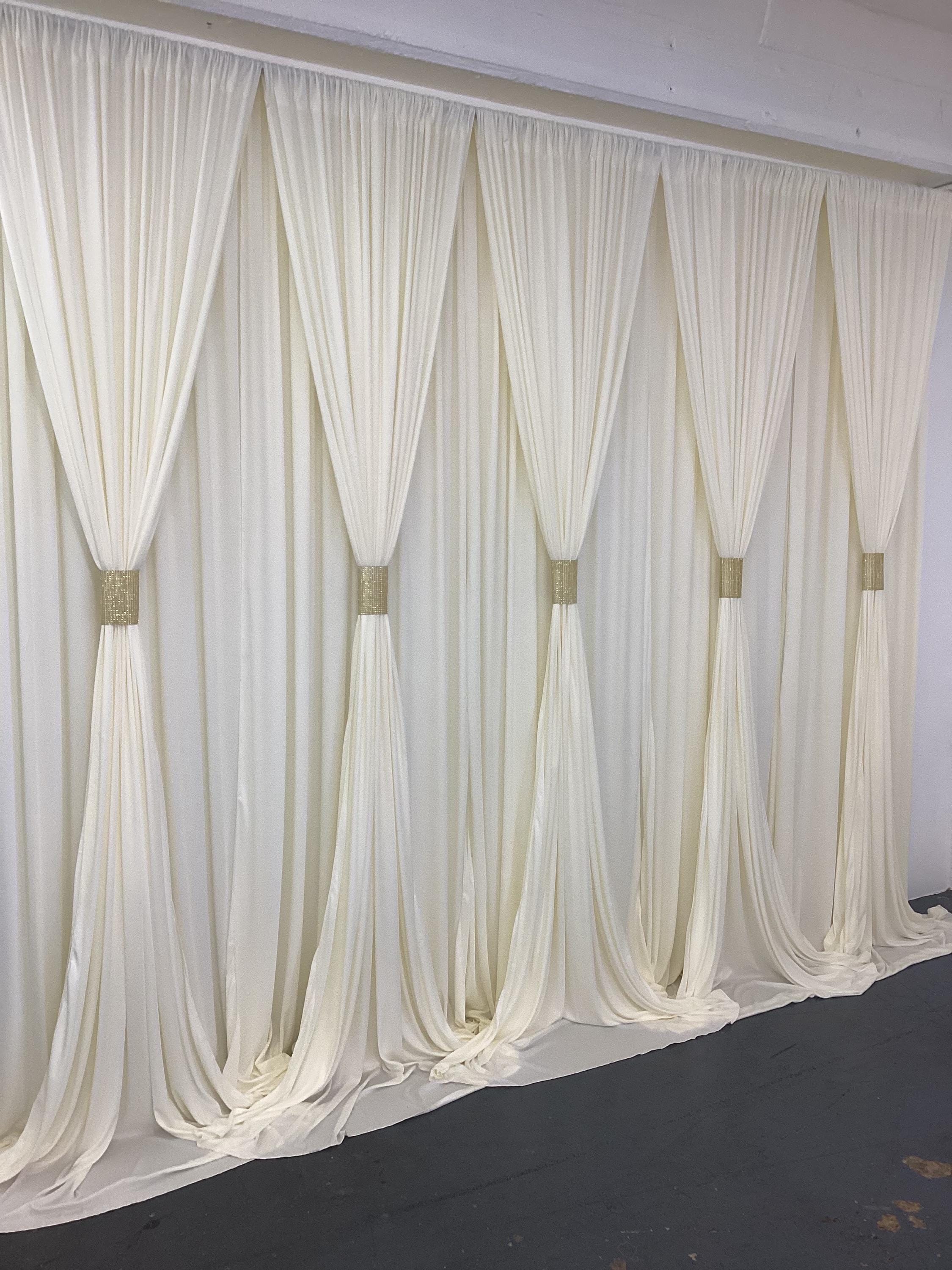 Ivory Backdrop Decoration Set , Wedding Decoration Backdrop 10’W X 9’H ...
