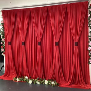 Red Backdrop Decoration Set | Wedding Backdrop 10’W X 9’H | Event ...
