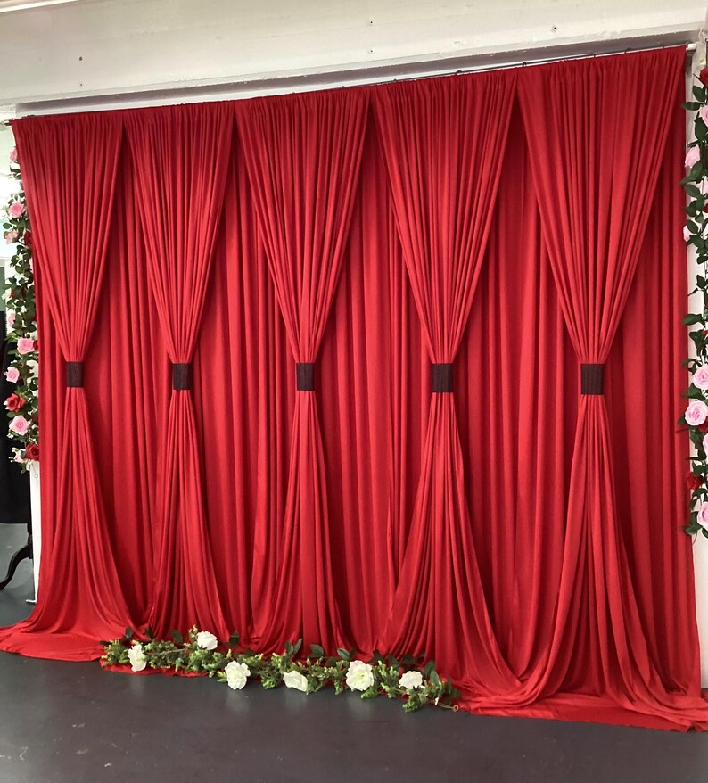 Red Backdrop Decoration Set | Wedding Backdrop 10’W X 9’H | Event ...