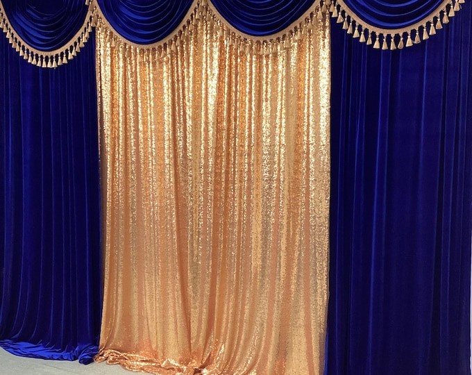 Royal Blue Velvet Backdrop Set, Church Curtains,theater Curtains ...