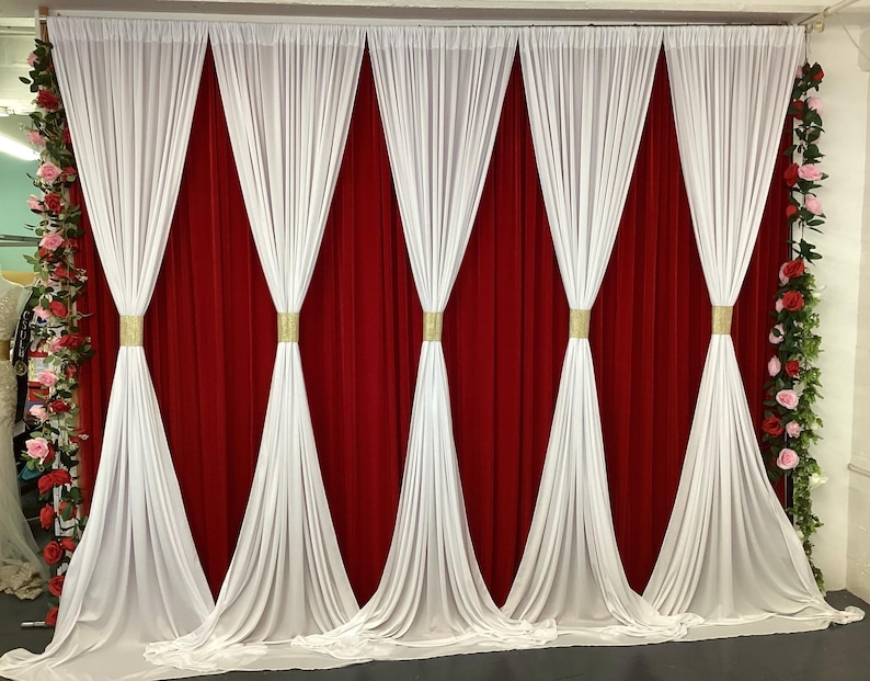 Backdrop Decoration Set 10’W X 9’h,decorative Curtains, Reception ...