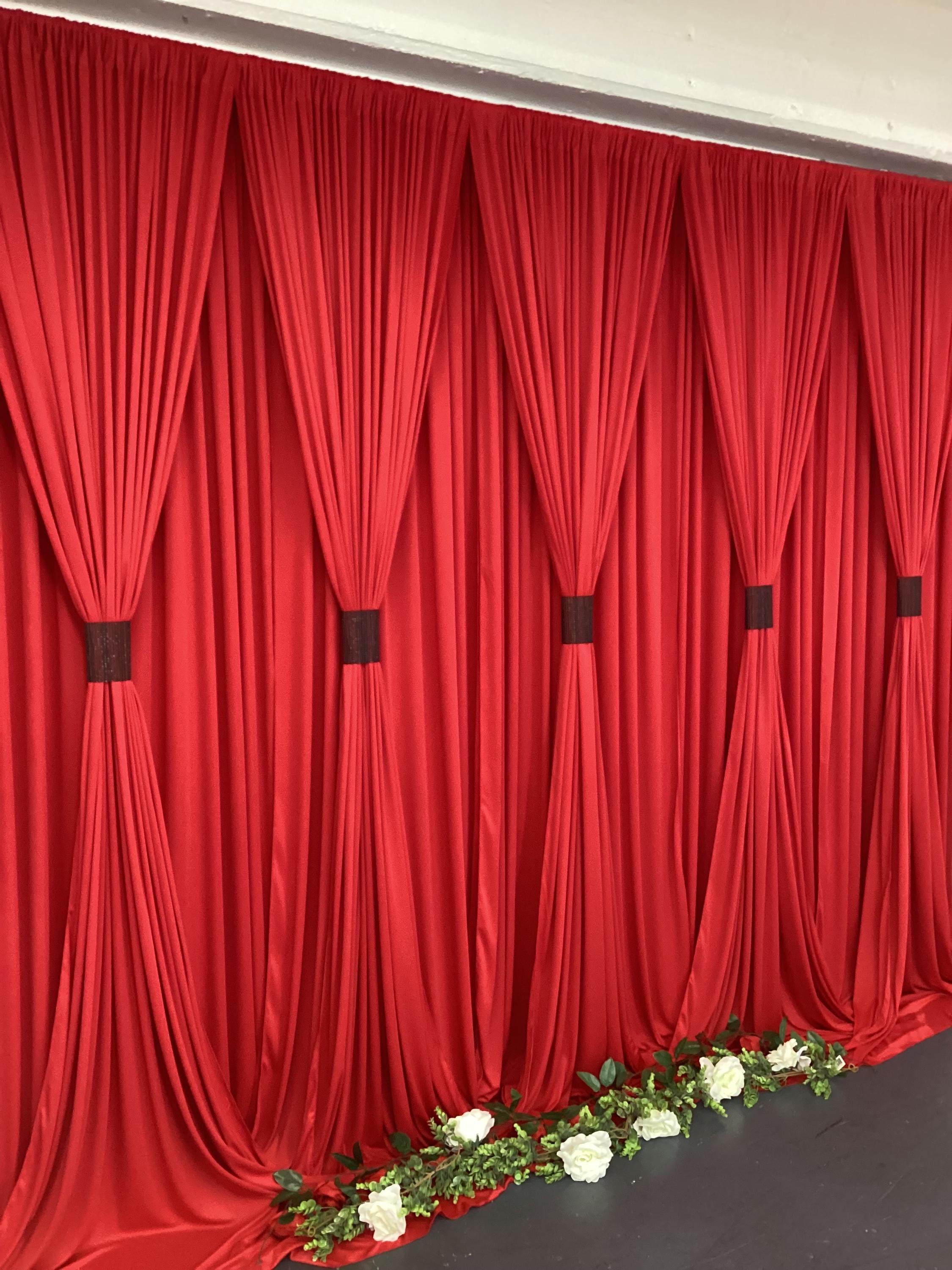 Red Backdrop Decoration Set | Wedding Backdrop 10’W X 9’H | Event ...