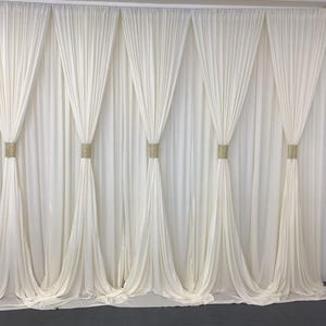 Ivory Backdrop Decoration Set , Wedding Decoration Backdrop 10’W X 9’H ...