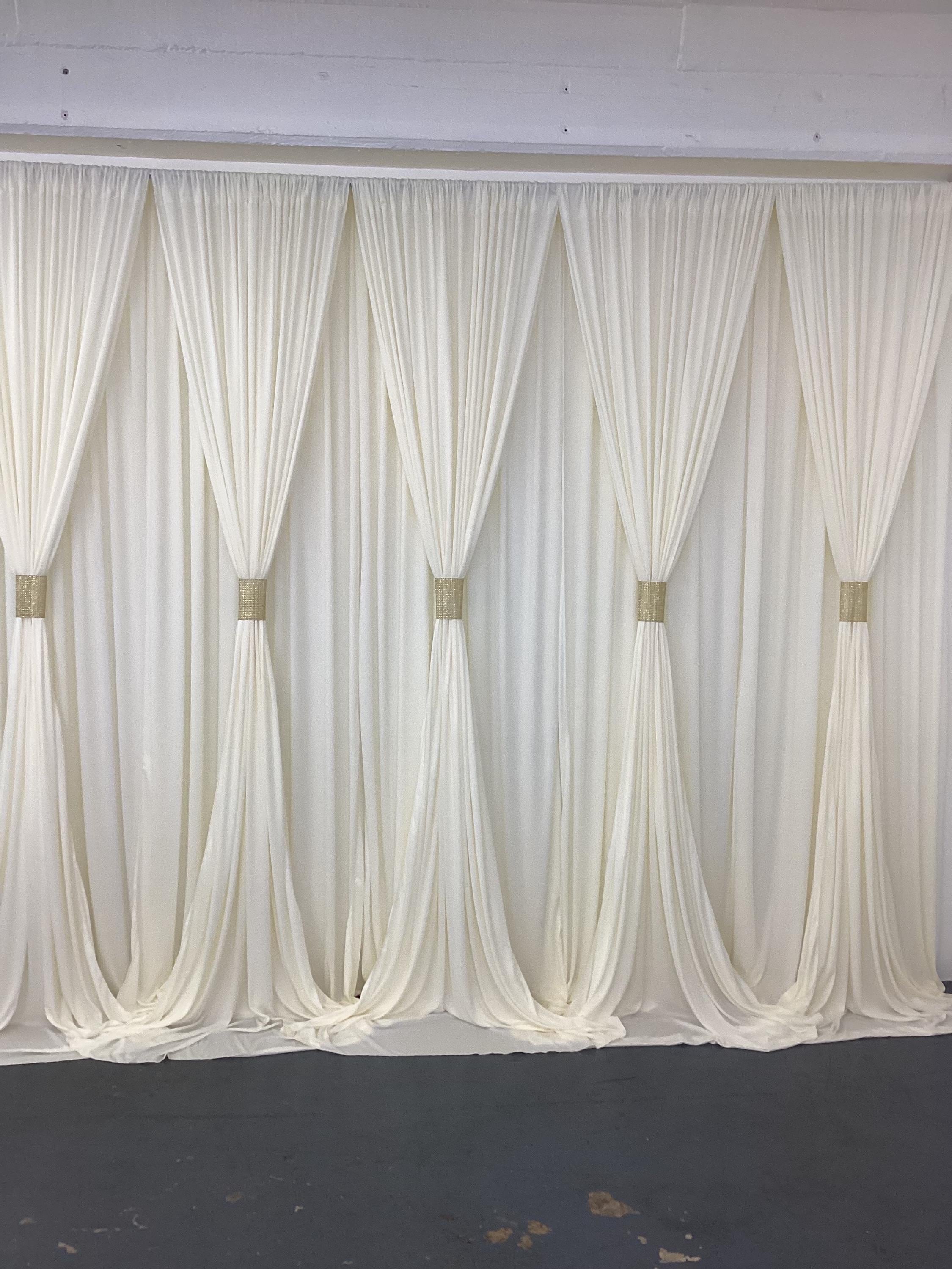 Ivory Backdrop Decoration Set , Wedding Decoration Backdrop 10’W X 9’H ...