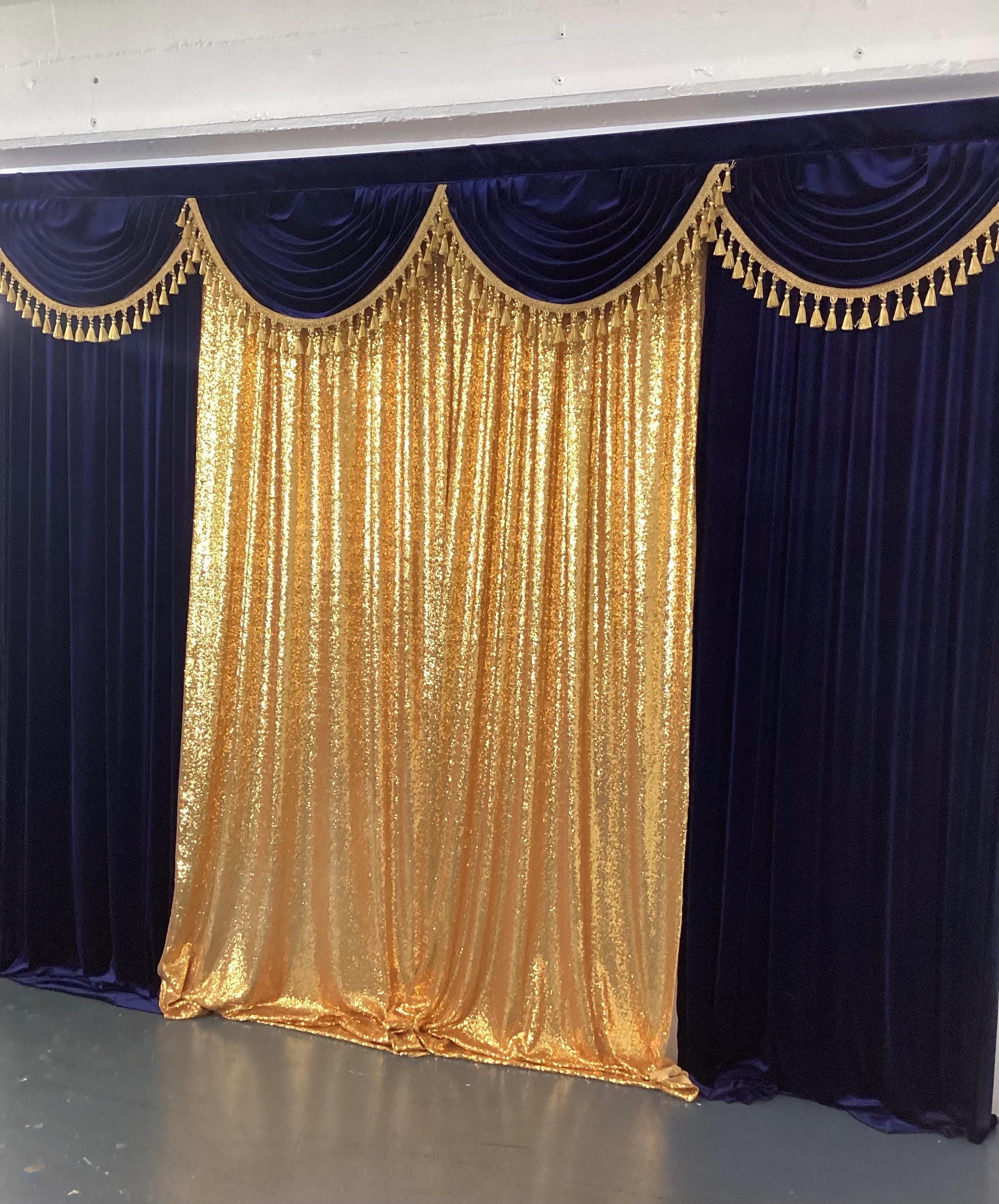 Decorative Curtains for Special Events, Churches, Theaters, Royal Blue ...