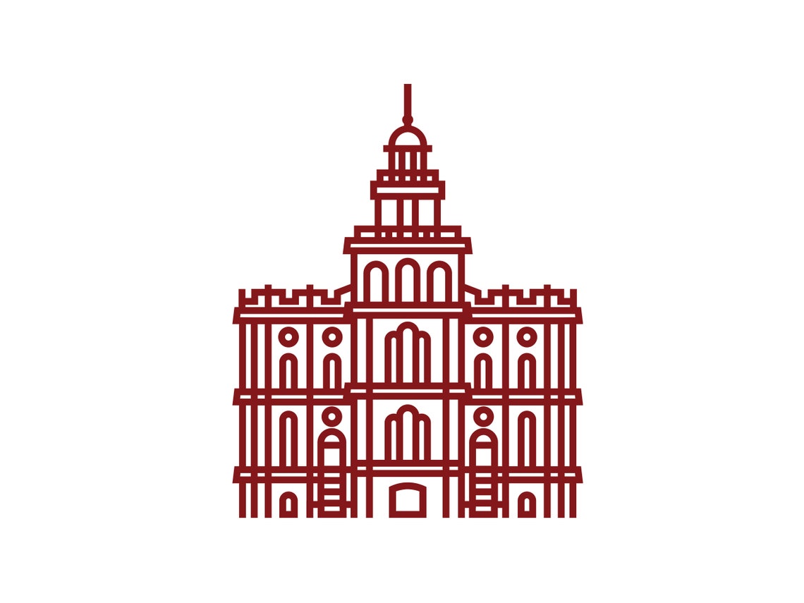 St. George Utah Temple Vector Downloadable File (SVG, EPS) - Etsy