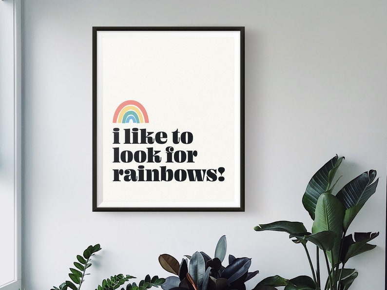 I Like to Look for Rainbows LDS Primary Song Quote Downloadable Print ...