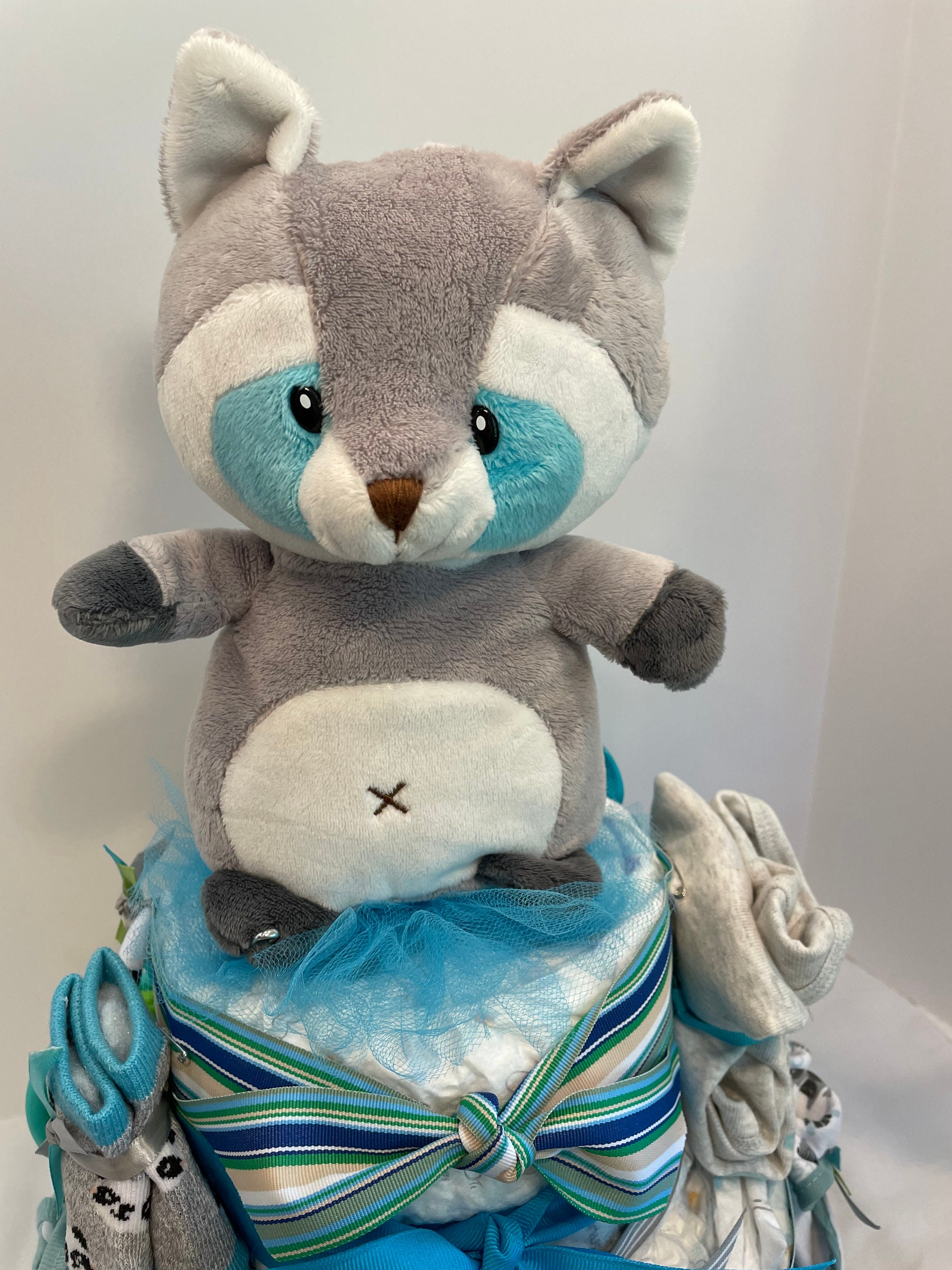 Lil' Fox Diaper Cake, Boy Diaper Cake, Baby Shower Gift, Baby Shower ...