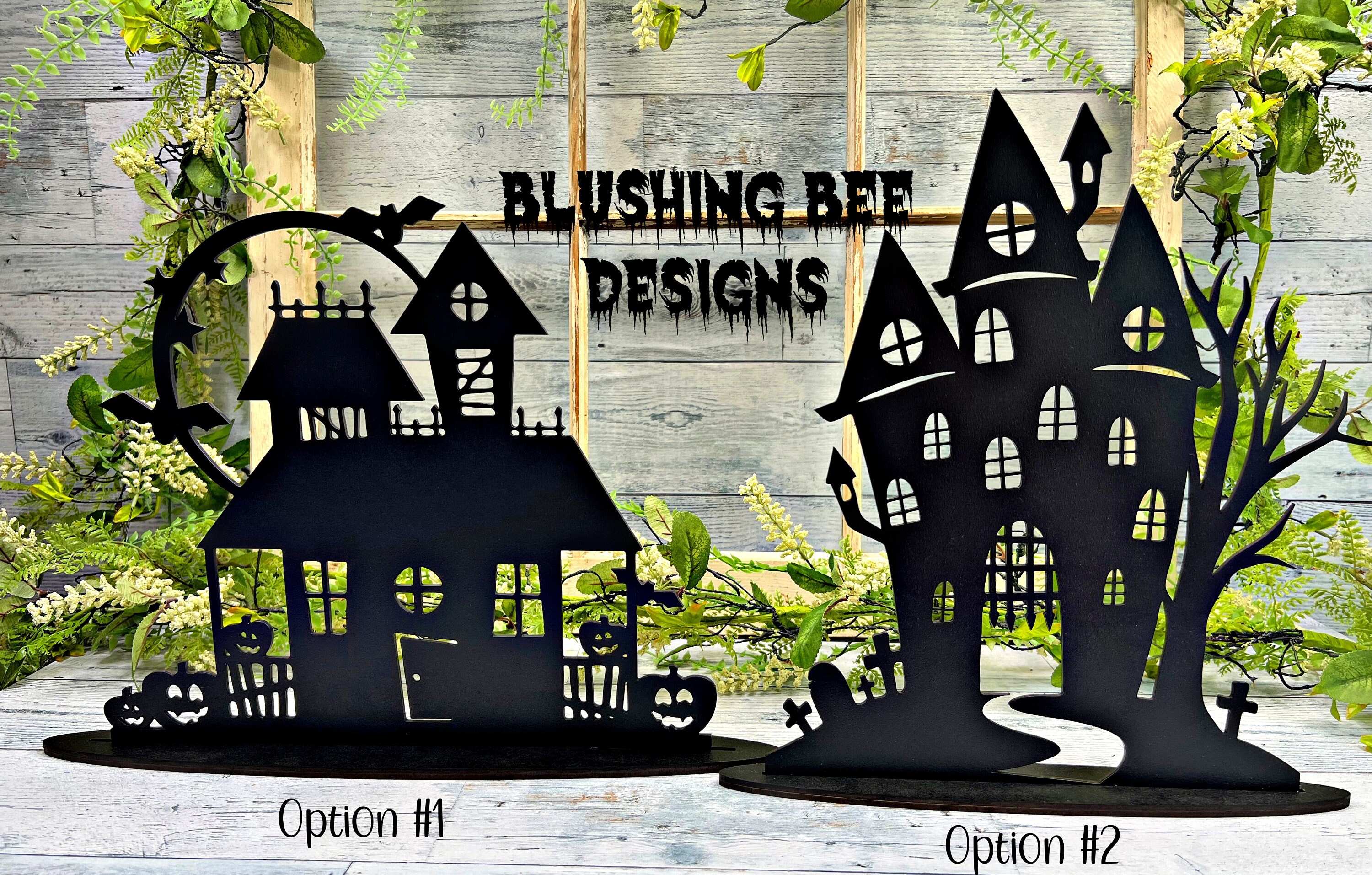 Halloween Haunted House, Tabletop, Mantel, or Tiered Tray Décor, Spooky ...