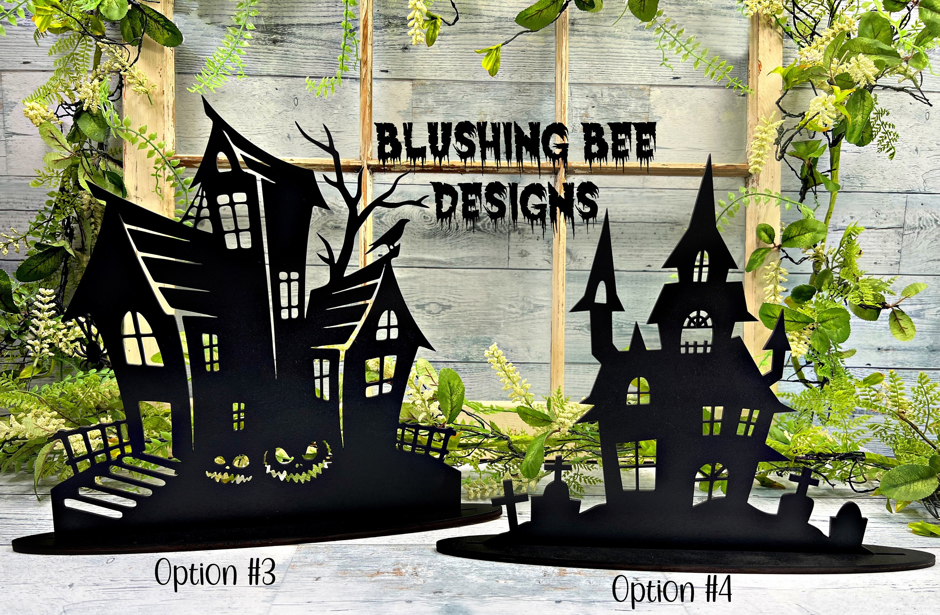 Halloween Haunted House, Tabletop, Mantel, or Tiered Tray Décor, Spooky ...