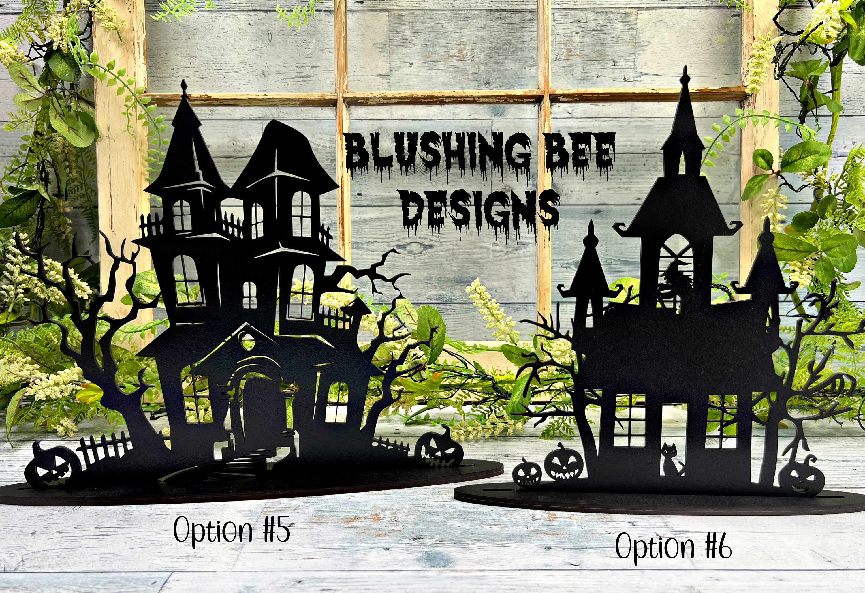 Halloween Haunted House, Tabletop, Mantel, or Tiered Tray Décor, Spooky ...